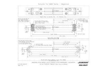 Securitron SAM2-24 Shear Aligning Magnalock Template | Manualzz