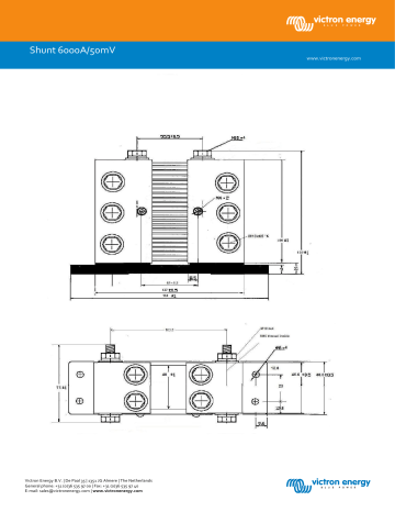 Victron energy Shunt 6000A-50mV Datasheet | Manualzz