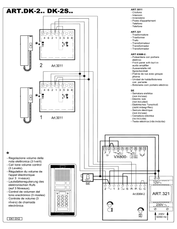 Videx Security ART.DK2 Intercom Owner's Manual | Manualzz