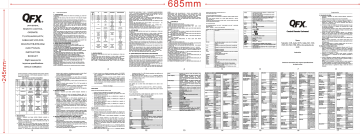 QFX REM-115 Universal Remote Control Instruction Booklet | Manualzz