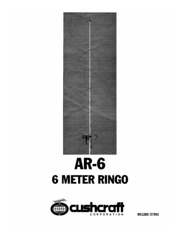 Cushcraft AR-6 Antenna Manual | Manualzz