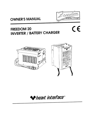 Xantrex Freedom 20 Inverter/Charger Owners Guide | Manualzz