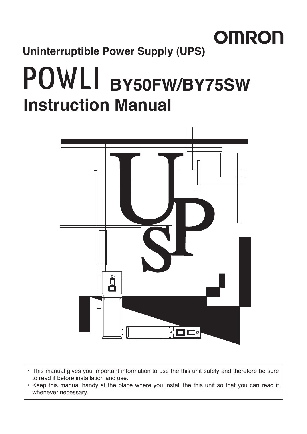 Omron POWLI BY75SW Instruction manual | Manualzz