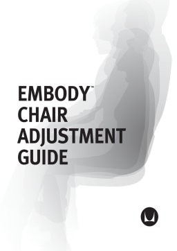 Herman Miller Embody - Adjustment Guide, User Guide, User manual