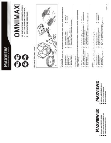 Maxview Omnimax Installation & User's Instructions | Manualzz