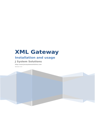 XML Gateway Installation and usage | Manualzz