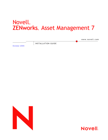 ZENworks Asset Management 7 Installation Guide | Manualzz