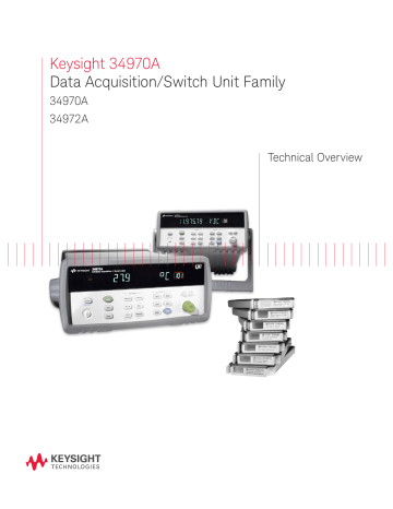 Keysight 34970A, 34972A Technical Overview | Manualzz