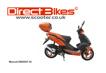 Direct Bikes scooter DB50QT 32 User Manual | Manualzz