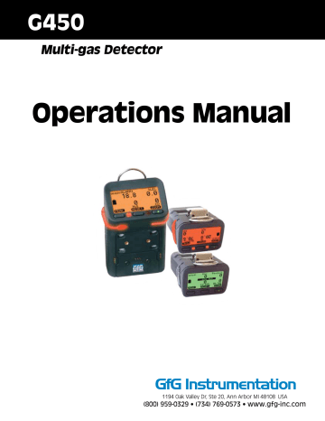 GfG Instrumentation G450 Operation Manual | Manualzz