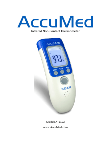 infrared thermometer AT2102 User Manual | Manualzz