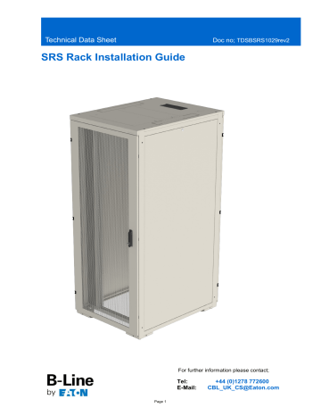 Eaton SRS Rack Installation Guide | Manualzz