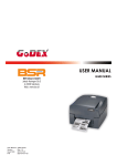 GODEX G500系列条形码打印机操作手册 | Manualzz