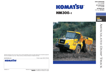 Komatsu HM300-1 Brochure | Manualzz