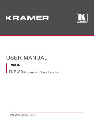Kramer DIP-20 User Manual | Manualzz