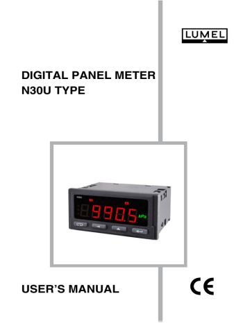 Lumel N30U User manual | Manualzz