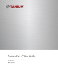 Tanium Patch User Guide - Version 2.0.4 | Manualzz