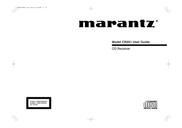 Marantz CR401 User guide | Manualzz
