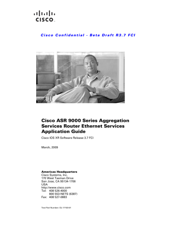 Cisco ASR 9000 Series Aggregation Services Router Application Guide ...