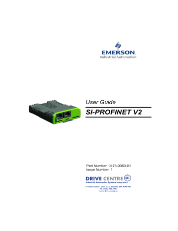 PROFINET Interface SI PROFINET V2 User Guide | Manualzz