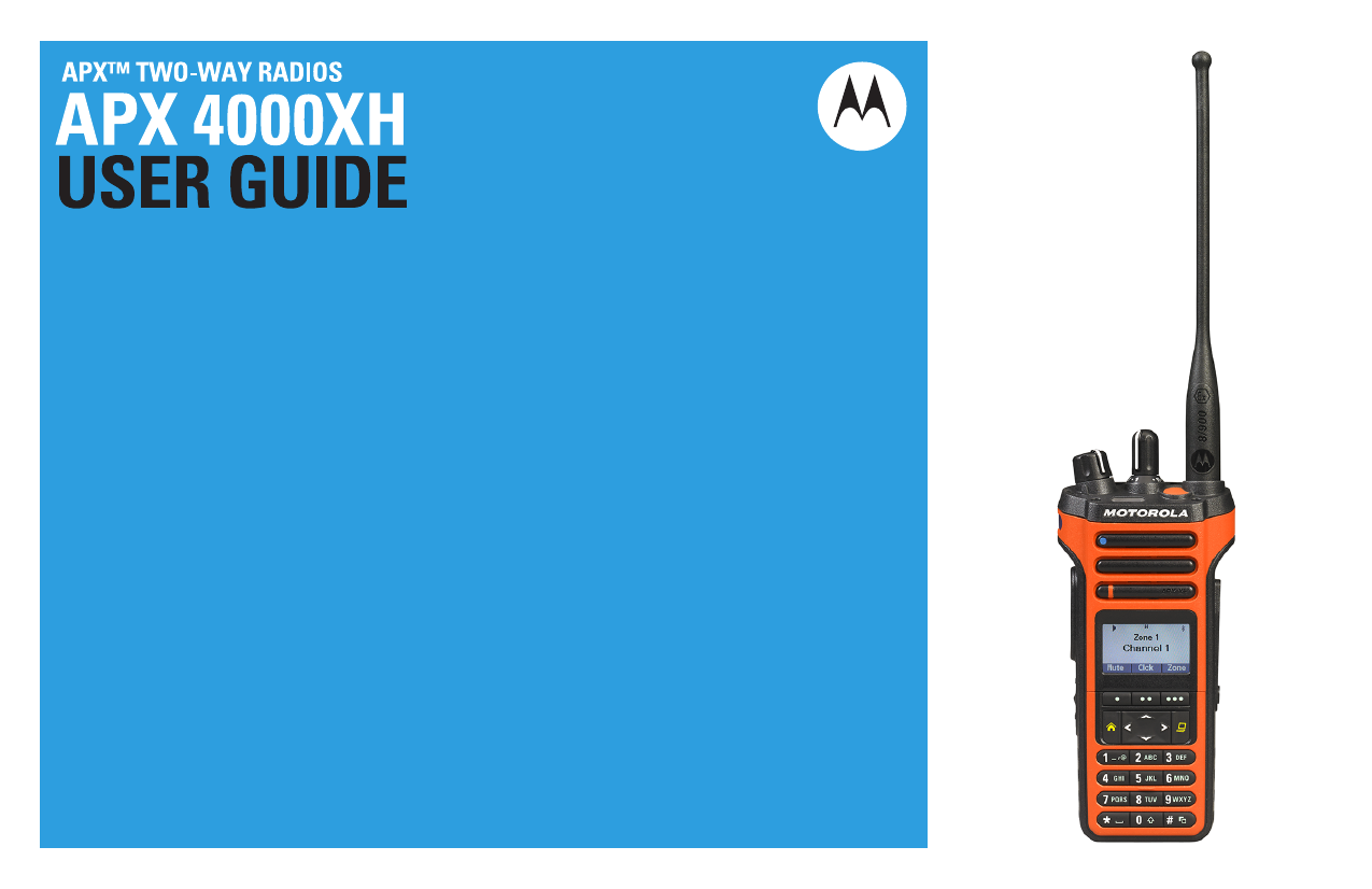 Motorola APX4000 XH User manual | Manualzz