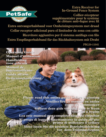 In-Ground Fence System PIG20-11041 Operating Guide | Manualzz