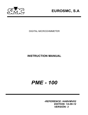 EUROSMC PME - 100 Instruction Manual | Manualzz