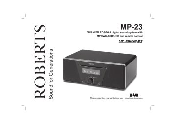 ROBERTS MP-23 User Guide | Manualzz