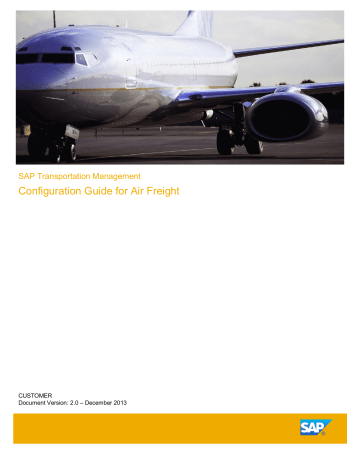 SAP Air Freight Configuration Guide | Manualzz