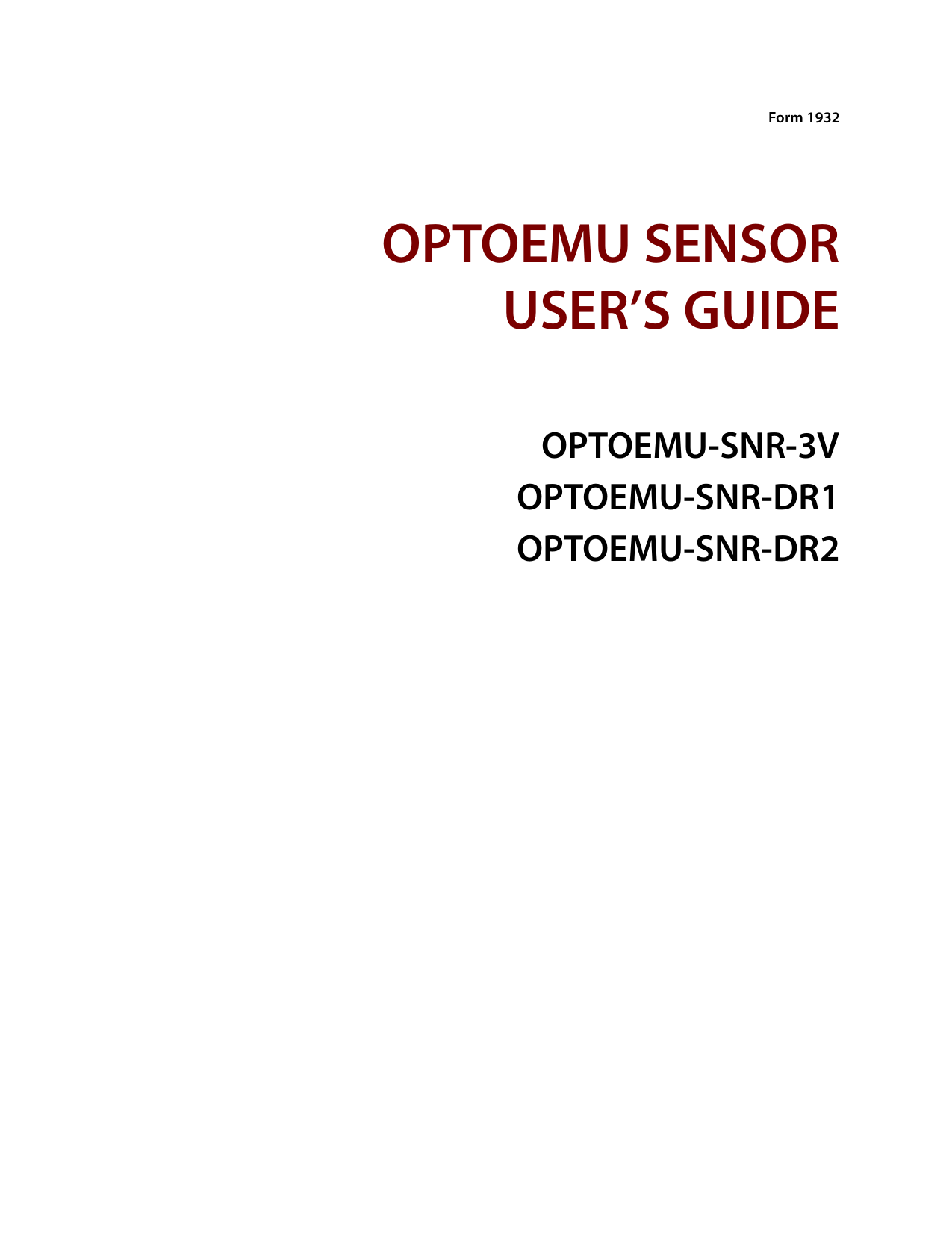 Opto 22 OptoEMU Sensor User's guide | Manualzz