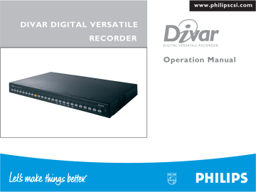 Philips Divar Operation Manual | Manualzz