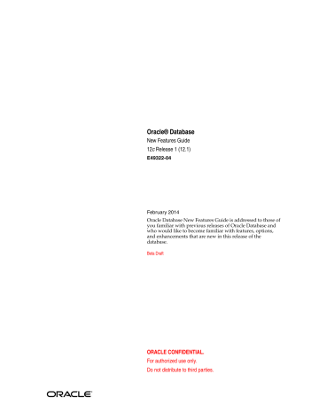 Oracle Database 12c Release 1 User Guide | Manualzz