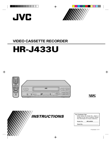 JVC HR-J433U Instruction Manual | Manualzz