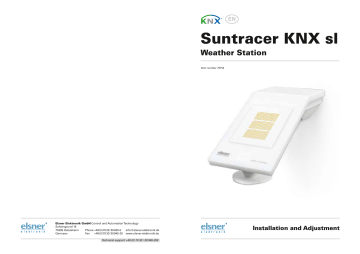 Elsner Suntracer KNX sl Installation And Adjustment Manual | Manualzz