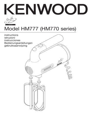 Kenwood HM777, HM770 series Használati utasítás | Manualzz