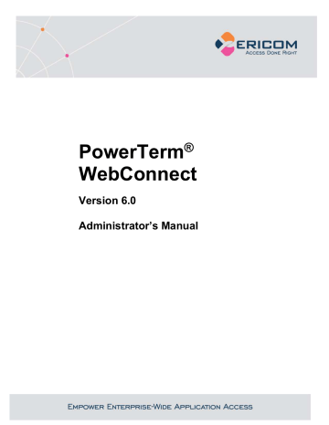 PowerTerm WebConnect 6.0 Administrator's Manual | Manualzz