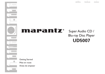 marantz UD5007 Blu-ray Disc Player Getting Started | Manualzz