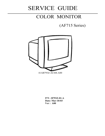 Acer AF715 B793Z-01 Service Guide | Manualzz