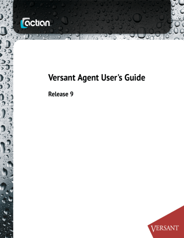Versant Agent User's Guide Release 9 | Manualzz