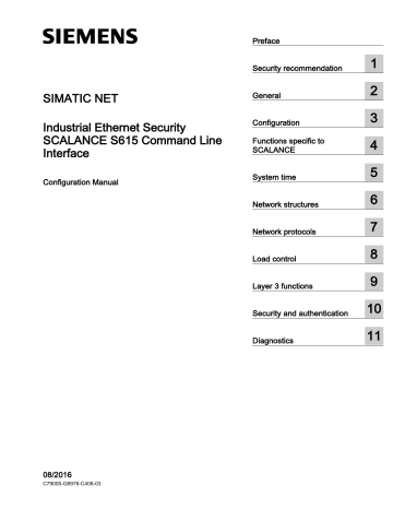 SCALANCE S615 Command Line Interface | Manualzz