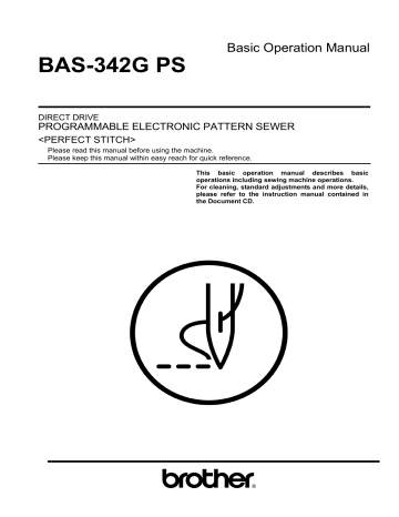 Brother BAS 342G PS Basic Operation Manual | Manualzz
