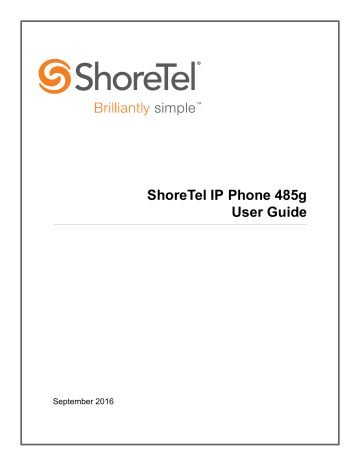 ShoreTel IP Phone 485g User Guide | Manualzz