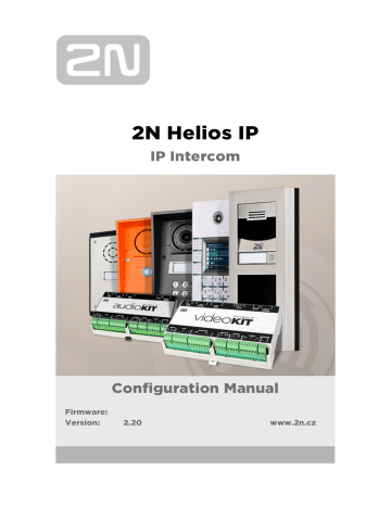 2N Helios IP Intercom Configuration Manual | Manualzz