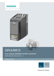 Siemens SINAMICS G120C - Reference manual, Operating instructions ...