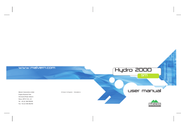 Hydro 2000 SM User Manual - Malvern | Manualzz