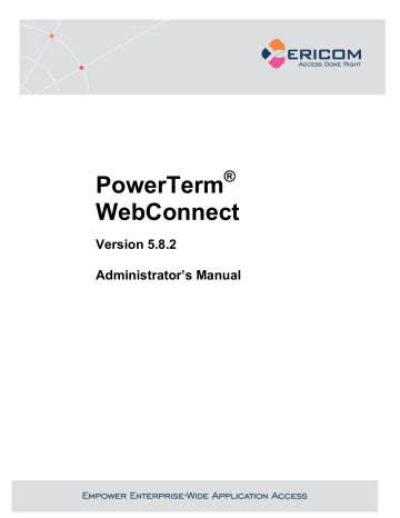 PowerTerm WebConnect 5.8.2 Administrator’s Manual | Manualzz