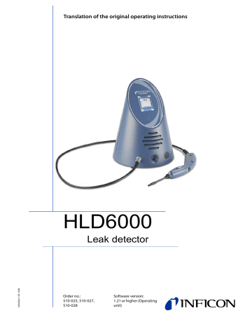 INFICON HLD6000 Original Operating Instructions | Manualzz