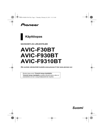 Pioneer AVIC-F930BT User Manual | Manualzz
