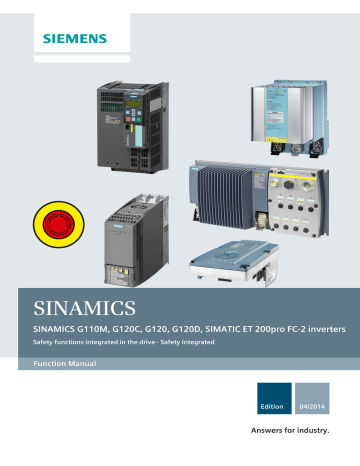 Siemens SINAMICS G110M, SINAMICS G120 Function Manual | Manualzz