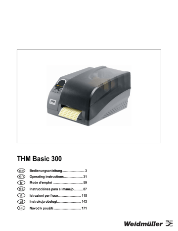 Weidmüller THM Basic 300 Operating Instructions Manual | Manualzz